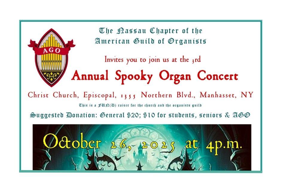 Annual Spooky Organ Concert | Episcopal Diocese of Long Island